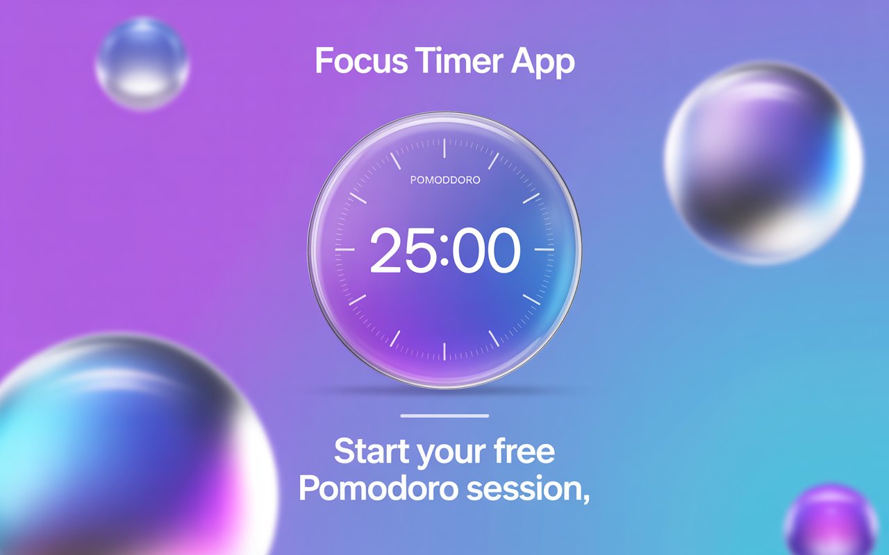 Pomodoro Timer — Free 25:5 Online Timer (No Ads)